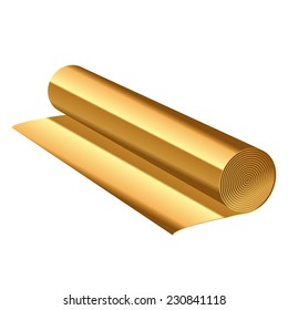 Vector Illustration Gold Foil Stock Vector (Royalty Free) 230841118 ...