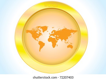 Vector Illustration Gold Map Eps8: เวกเตอร์สต็อก (ปลอดค่าลิขสิทธิ์ ...