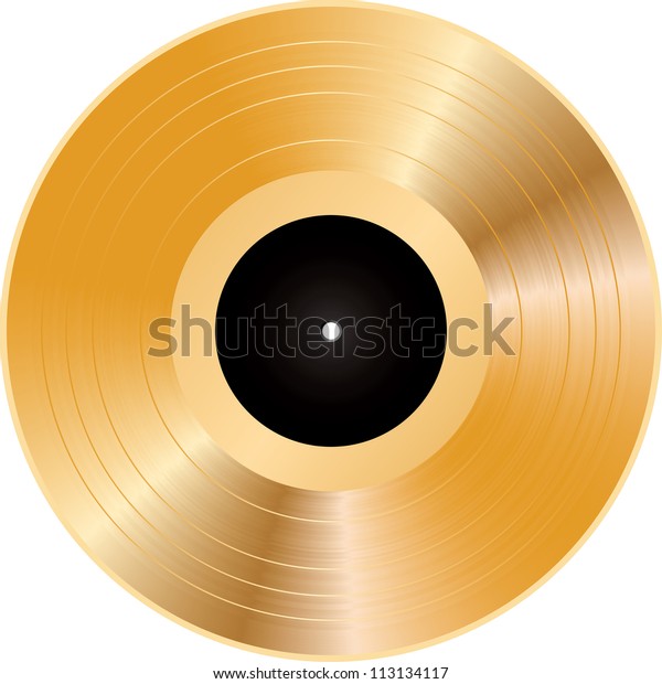 Vector Illustration Golden Vinyl Stock Vector (Royalty Free) 113134117