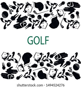 Vector Illustration Golf Lettering This Illustration Stock Vector ...