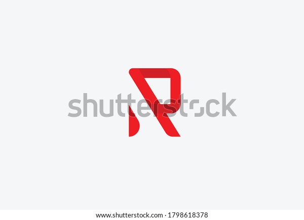 Vector Illustration Gradient Red Color Capital Stock Vector (Royalty ...