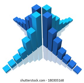 Vector Illustration Graph Stock Vector (Royalty Free) 180305168 ...