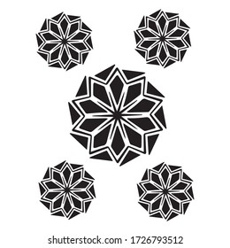 Vector Illustration Graphic Design Round Patterns Stock Vector (Royalty ...