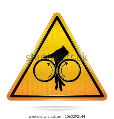 Vector Illustration Graphic Style Hand Entanglement Hazard Stock Vector ...