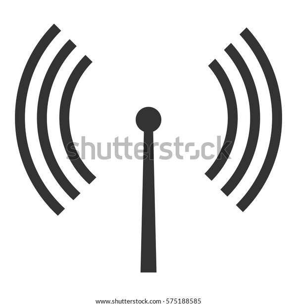 Vector Illustration Gray Wifi Icon Stock Vector (Royalty Free ...