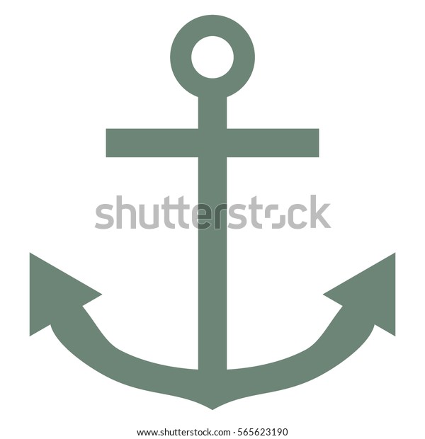Vector Illustration Green Anchor Icon Stock Vector (Royalty Free ...