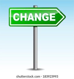 Vektor Stok Vector Illustration Green Change Arrow Sign (Tanpa Royalti ...
