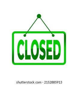 Vector Illustration Green Closed Icon Stock Vector (Royalty Free ...