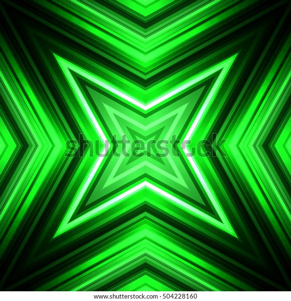 Vector Illustration Green Glowing Background Greeting Stock Vector ...