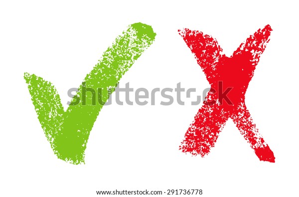 Vector Illustration Green Red Hand Drawn Stock Vector (Royalty Free ...