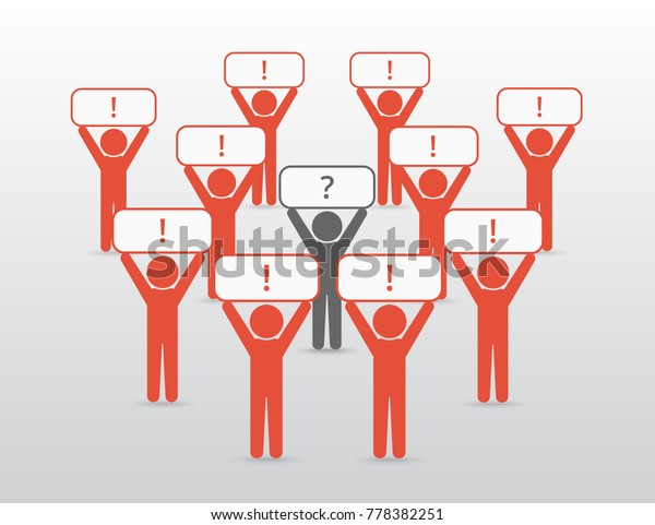Vector Illustration Group People Standing Posters Stock Vector (Royalty ...