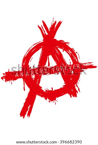 Vector Illustration Grunge Symbol Anarchy Tshirt Stock Vector (Royalty ...