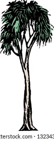 Vector Illustration Gum Tree Stock Vector (Royalty Free) 132343007