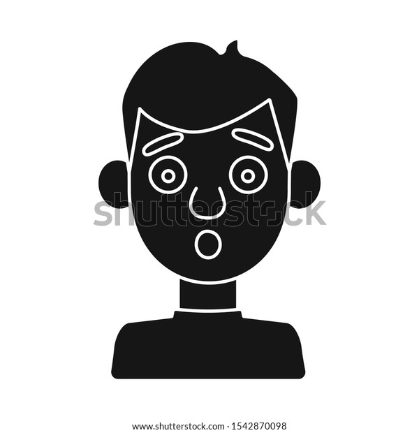 Vector Illustration Guy Fright Icon Graphic Stock Vector (Royalty Free ...