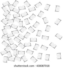 Vector Illustration Halftone Books Stock Vector (Royalty Free ...