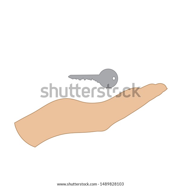 Vector Illustration Hand Defensive Gesture Protecting Stock Vector ...