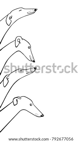 Greyhound Line Drawing | Free download on ClipArtMag