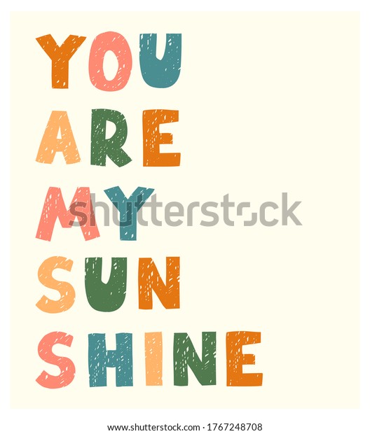Vector Illustration Hand Drawn Lettering You Stock Vector (Royalty Free ...