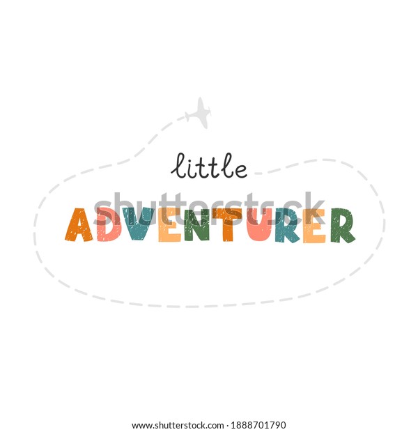 Vector Illustration Hand Drawn Lettering Little Stock Vector (Royalty ...