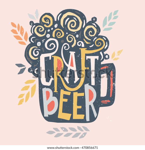 Vector Illustration Hand Drawn Lettering Bar Stock Vector (Royalty Free ...