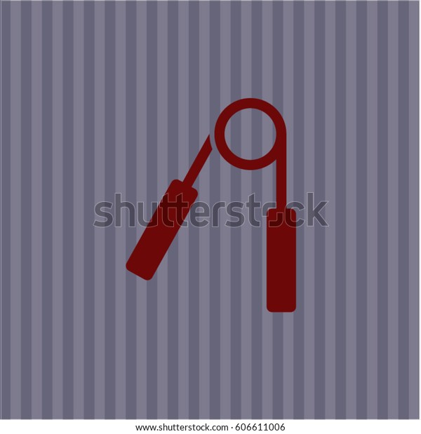 Vector Illustration Hand Gripper Vector Symbol Stock Vector (Royalty ...