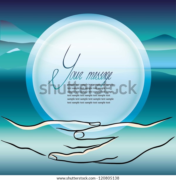Vector Illustration Hand Handshake Invitation Stock Vector (Royalty ...