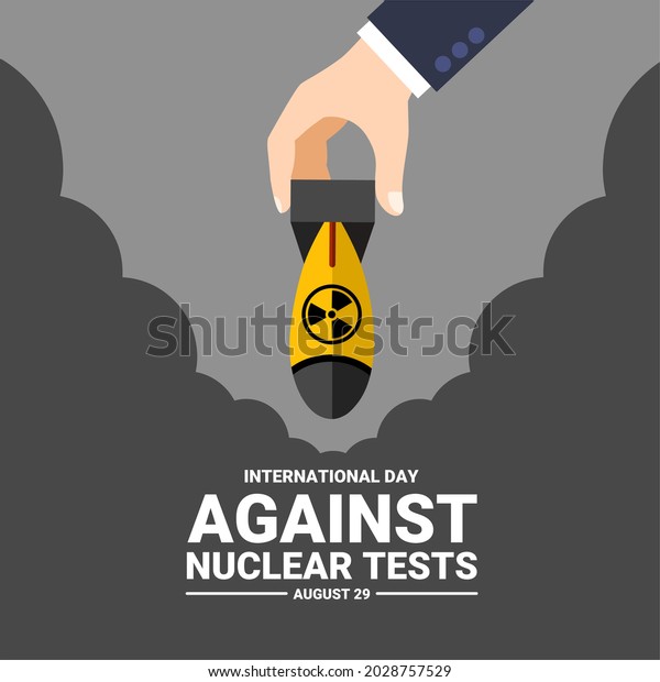 Vector Illustration Hand Holding Nuclear Bomb Stock Vector (Royalty ...