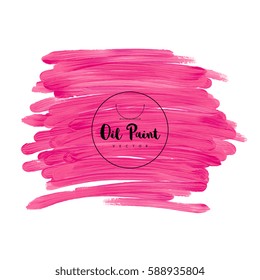 Vector Illustration Hand Painted Oil Texture Stock Vector (Royalty Free ...