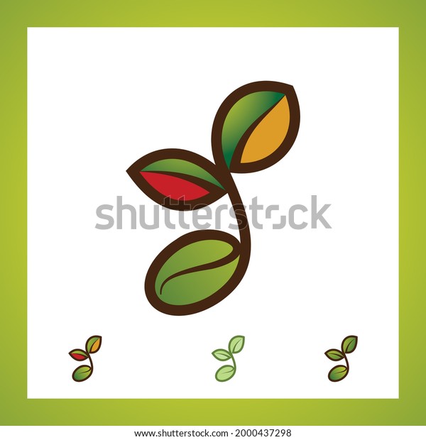 Vector Illustration Hand Plant Sprout Symbol Stock Vector (Royalty Free ...