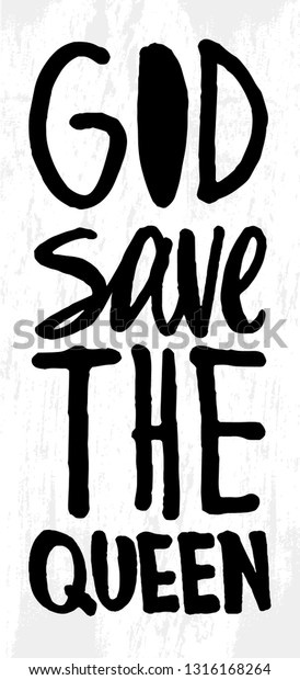 Vector Illustration Hand Sketched Lettering God Stock Vector (Royalty ...