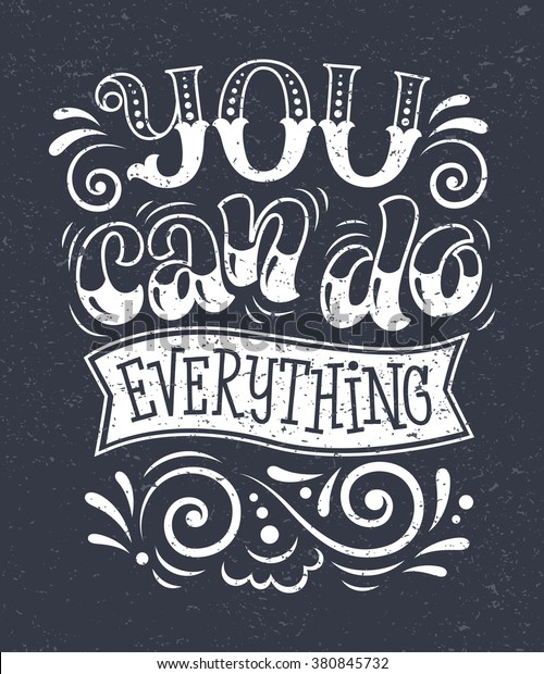 Vector Illustration Handdrawn Lettering On Texture Stock Vector ...