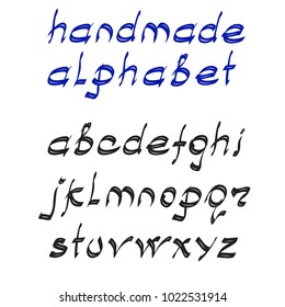 Vector Illustration Handmade Alphabet Stock Vector (Royalty Free ...