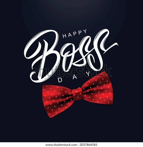 Vector Illustration Happy Boss Day Vector Stock Vector (Royalty Free ...