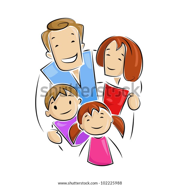 Vector Illustration Happy Family Looking Stock Vector (Royalty Free ... Vector Illustration Happy Family Looking Stock Vector (Royalty Free ...