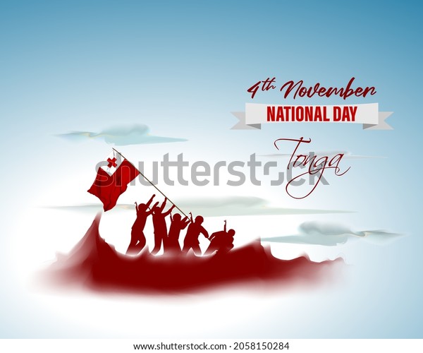 Vector Illustration Happy Tonga National Day Stock Vector (Royalty Free ...
