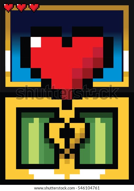 Vector Illustration Heart Coming Out Chest Stock Vector (Royalty Free ...