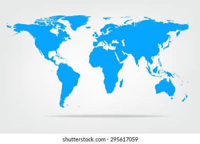 78,346 World map light blue Images, Stock Photos & Vectors | Shutterstock