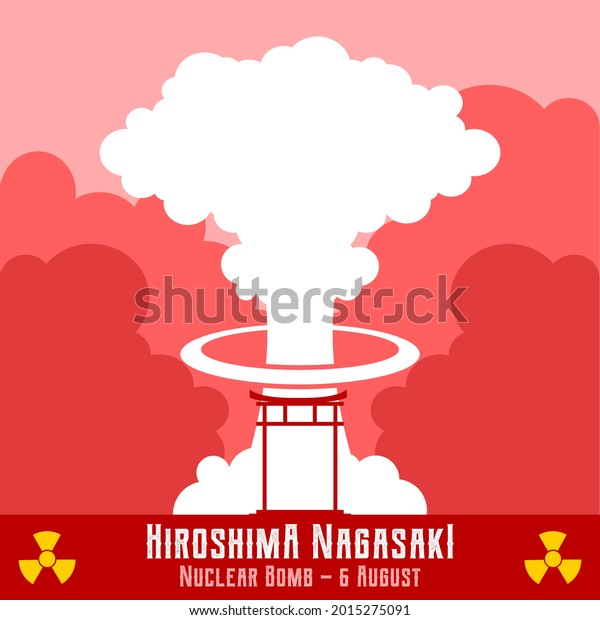 Vector Illustration Hiroshima Day Hiroshima Peace Stock Vector (Royalty ...
