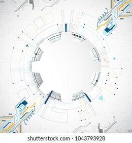 Vector Illustration Hitech Digital Technology Engineering Stock Vector ...
