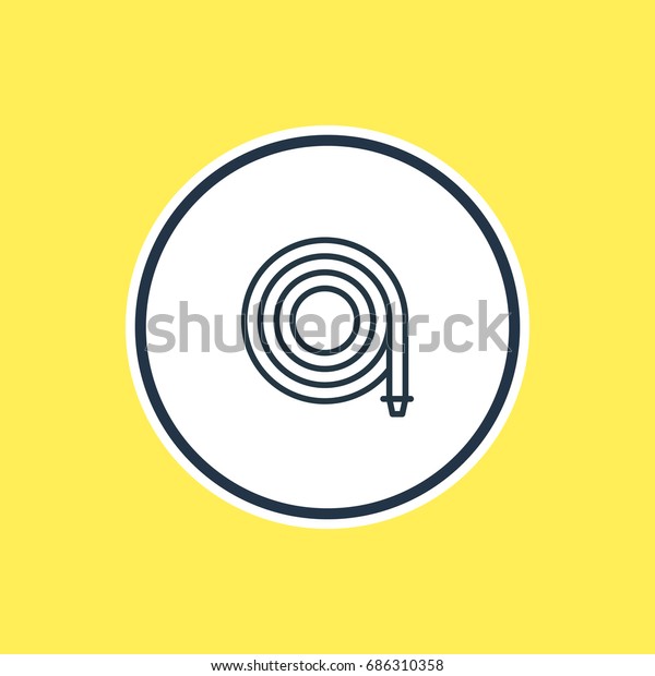 Vector Illustration Hose Outline Beautiful Extra Stock Vector (Royalty ...