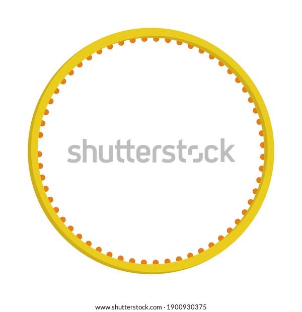 Vector Illustration Hula Hoop Isolated On Stock Vector (Royalty Free ...