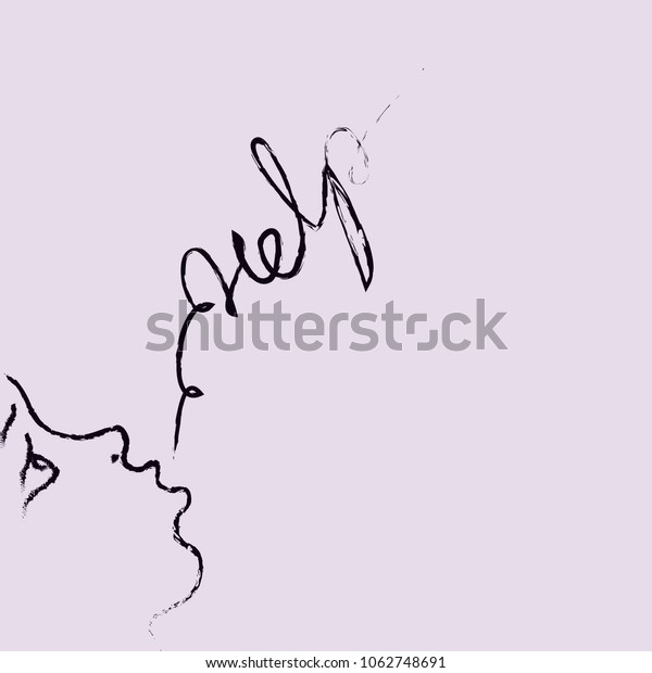 Vector Illustration Human Face Screaming Help Stock Vector (Royalty ...