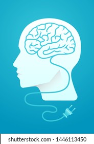 Human Head Brain Icon Mind Concept 스톡 벡터(로열티 프리) 719671504 | Shutterstock