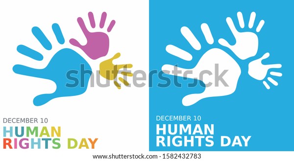 Vector Illustration Human Rights Day Stock Vector (Royalty Free ...