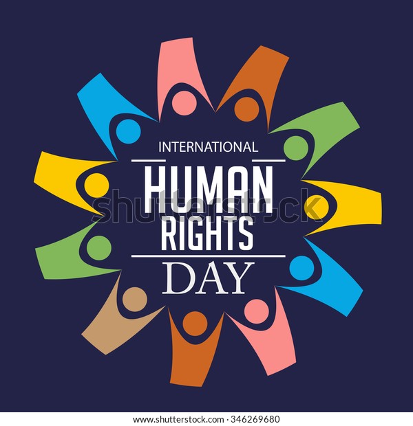 Stock vektor „Vector Illustration Human Rights Day Background“ (bez ...