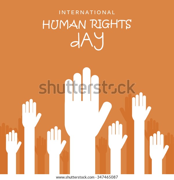 Vector Illustration Human Rights Day Background Stock Vector (Royalty ...