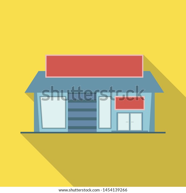 Vector Illustration Hypermarket Public Symbol Set Stock Vector (Royalty ...