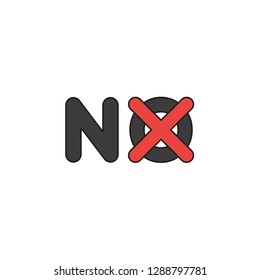 Vector Illustration Icon Concept No Word Stock Vector (Royalty Free ...