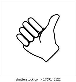 Vector Illustration Icon Finger Outline: เวกเตอร์สต็อก (ปลอดค่า ...