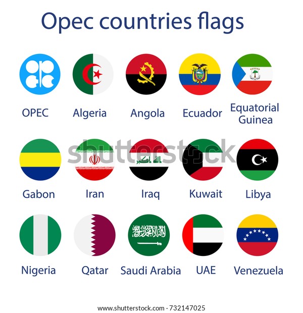 Vector Illustration Icon Set Collection Opec Stock Vector (Royalty Free ...
